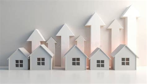 Illustration Of Rising Housing Prices Real Estate Investment Growth
