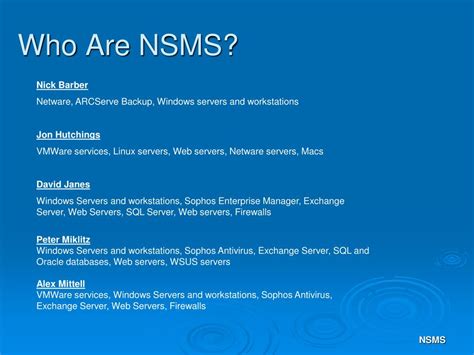Ppt Nsms Taking The Stress Out Of It Powerpoint Presentation Free