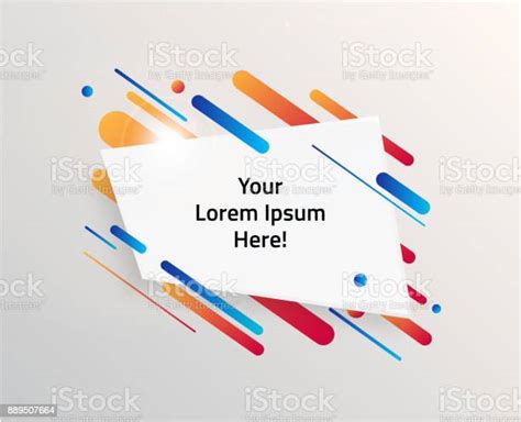 견적에 대 한 현대적이 고 동적 텍스트 상자입니다 고품질 벡터 일러스트입니다 3차원 형태에 대한 스톡 벡터 아트 및 기타 이미지 3차원 형태 개념 개념과 주제