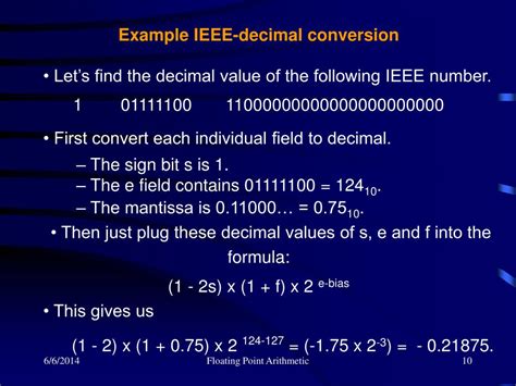 Ppt Floating Point Arithmetic Powerpoint Presentation Free Download