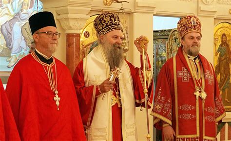 Патријарх богослужио у цркви Светог кнеза Лазара у крипти храма Светог