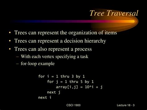 Ppt Lecture 18 Tree Traversal Powerpoint Presentation Free Download Id 2427200
