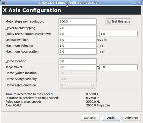 Linuxcnc X Axis Configuration Download Scientific Diagram