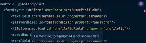 Element FileStorageUpload Not Allowed When Using FileRef Attribute