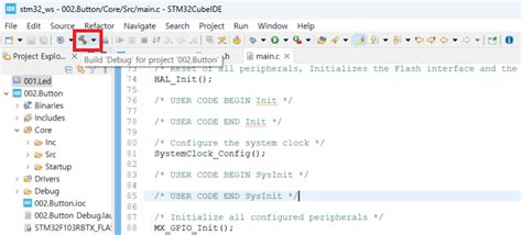 Stm32 Button을 이용해서 Led 깜빡이기