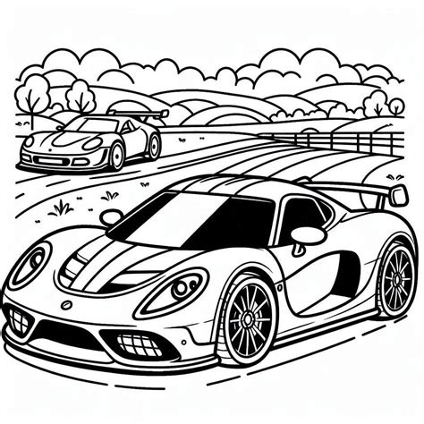 스포츠카 색칠 공부 Kr에서 무료 색칠 공부