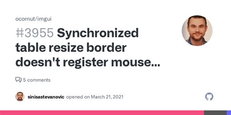Synchronized Table Resize Border Doesnt Register Mouse Input When Height Are Differents · Issue