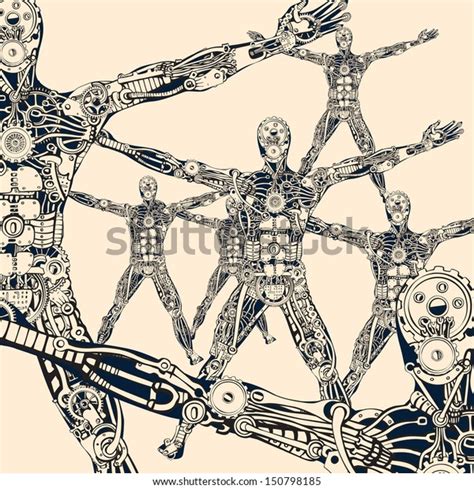 Architecture Evolutionary Synthesis Robotics Stock Vector Royalty Free