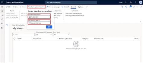 User Defined Labels Docentric Ax