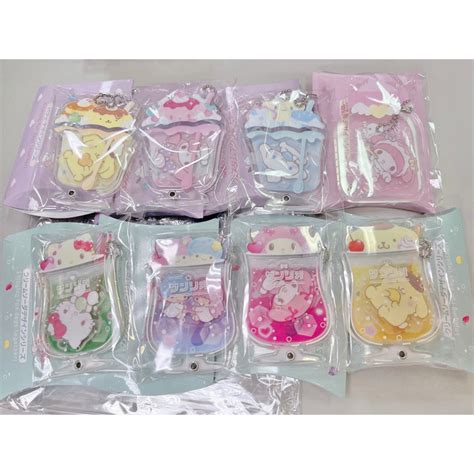 【現貨】sanrio 三麗鷗 壓克力吊飾 搖搖樂 盲盒拆售 芭菲杯 汽水 冰淇淋蘇打 鑰匙圈 蝦皮購物