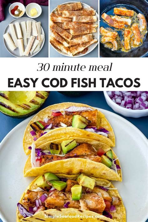 Cod Fish Tacos In 2025 Fish Seasoning Recipe Cod Fish Tacos Easy