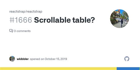 Scrollable Table Issue Reactstrap Reactstrap Github