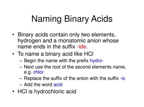 Ppt Mastering Acid Naming Techniques For Chemistry Success Powerpoint Presentation Id9190598
