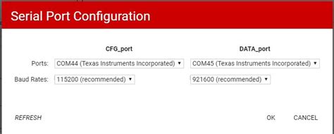 Iwr6843isk Ods Iwr Evm Xds1100 Not Working Properly On Windows Machine Sensors Forum