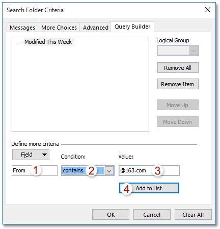 How To Create A Search Folder Meeting One Or Multiple Criteria In Outlook