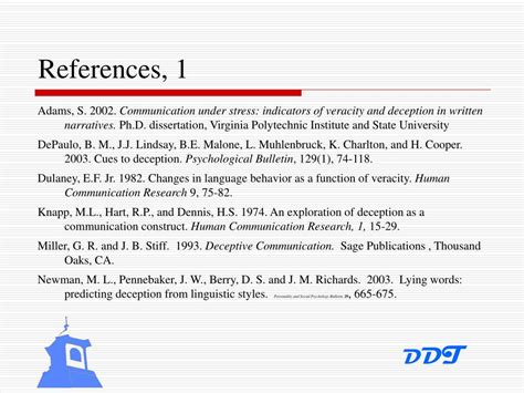 Ppt Testing Language Based Indicators Of Deception On A Corpus Of