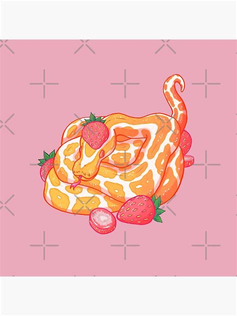Strawberry Banana Ball Python Poster By Pupperoni Redbubble Strawberry Banana Ball Python Poster By Pupperoni Redbubble
