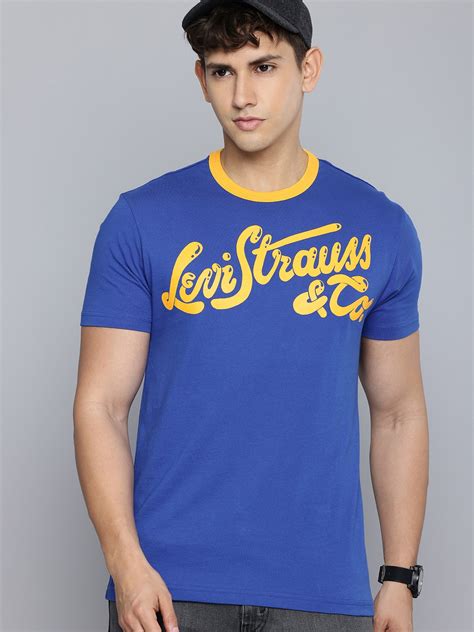 Buy Levis Brand Logo Printed Pure Cotton T Shirt Tshirts For Men 26773790 Myntra