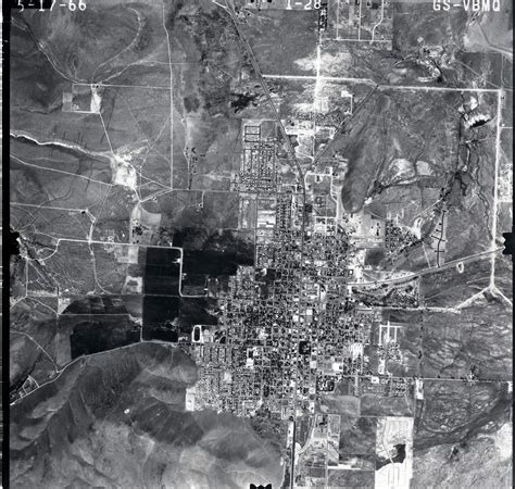 Carson City Aerial 1966 Photo Details The Western Nevada Historic