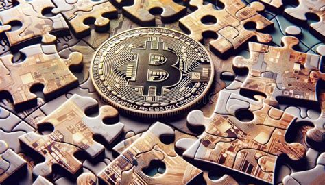 Bitcoin In Captivating As Jigsaw Puzzle Pattern Cryptocurrency Financial Growth Or Digital