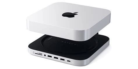 Satechis Mac Mini Dock Delivers Front Facing I O With An Aluminum Design At 80 20 Off