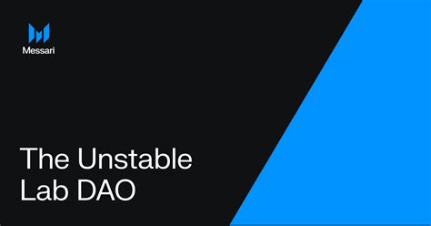 The Unstable Lab Dao Funding Valuation Amount Raised And Investors