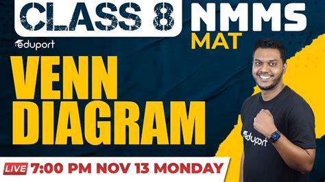 Class 8 Nmms Mat Venn Diagram Eduport Class 8 Youtube