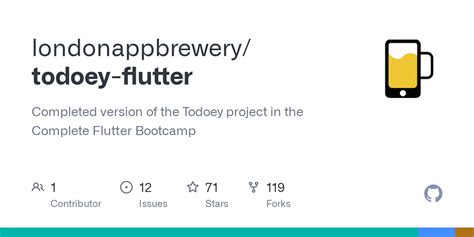 GitHub Londonappbrewery Todoey Flutter Completed Version Of The Todoey Project In The