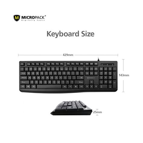 Micropack Compact Wired Keyboard En Ar In Lebanon With Warranty