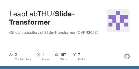 GitHub LeapLabTHU Slide Transformer Official Repository Of Slide