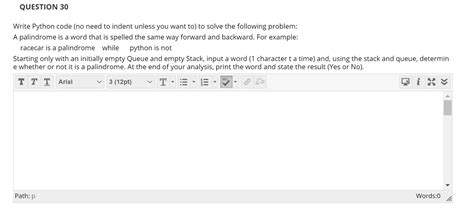 Solved Question 30 Write Python Code No Need To Indent