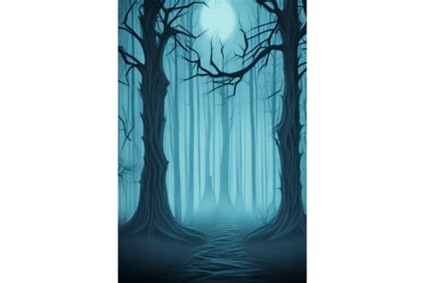 Spooky Forest Path Graphic By L M Dunn · Creative Fabrica
