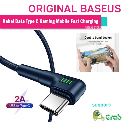 Jual Baseus Kabel Charger Game Usb To Type C Fast Charging Cable Tipe C Ori Shopee Indonesia