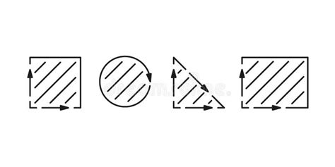 Measure Area Of Shape Square Triangle Circle And Rectangle Size Inside M2 Icon Measuring