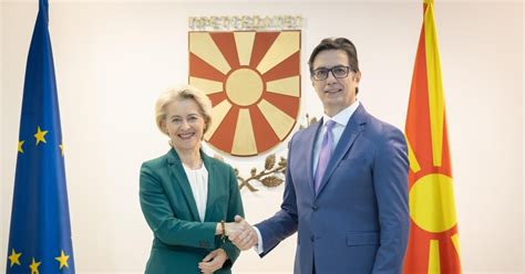 Пристапните преговори тема на средбата на Фон дер Лајен со Пендаровски