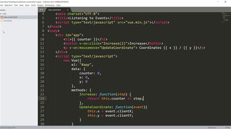 Passing Your Own Arguments With Events In Vuejs Youtube