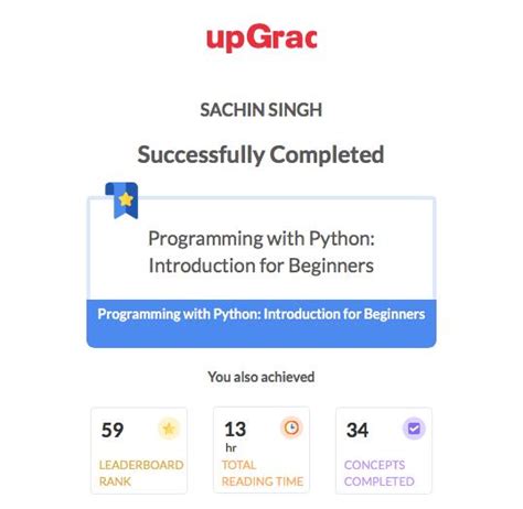 Sachin Singh On Linkedin Python Upgrad