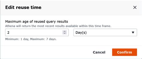 Reuse Query Results In Athena Amazon Athena