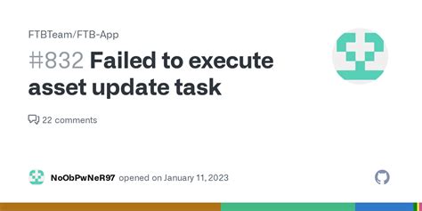 Failed To Execute Asset Update Task · Issue 832 · Ftbteamftb App · Github