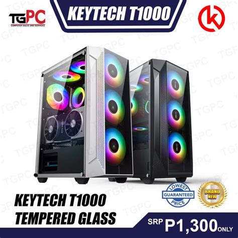 Keytech T1000 Tempered Glass Mid Atx Computer Case Lazada PH