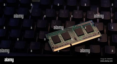 Closeup Details Of Computer Memory Stick Of Computer Random Access Ram Stock Photo Alamy