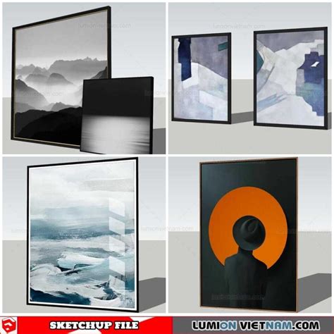 Picture Frame Sketchup Models By Nha Tay