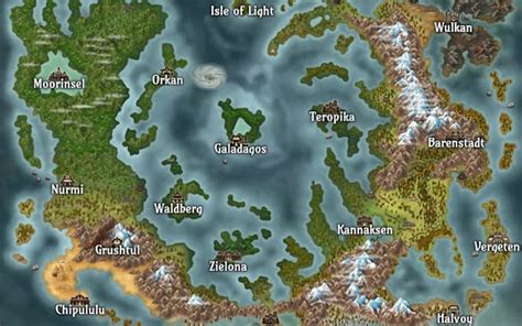 World Map Design Fantasy Map Worldbuilding Ttrpg Inkarnate Game Map Illustration By Pascal Cole