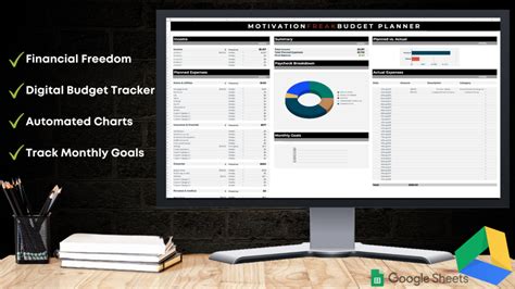Digital Monthly Budget Planner Template