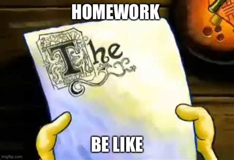 Spongebob Essay Imgflip