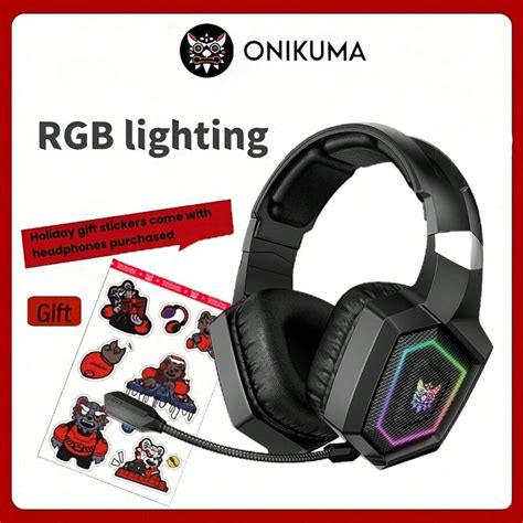 Onikuma Gt806 Black Rgb Noise Cancelling Microphone Gaming Headset