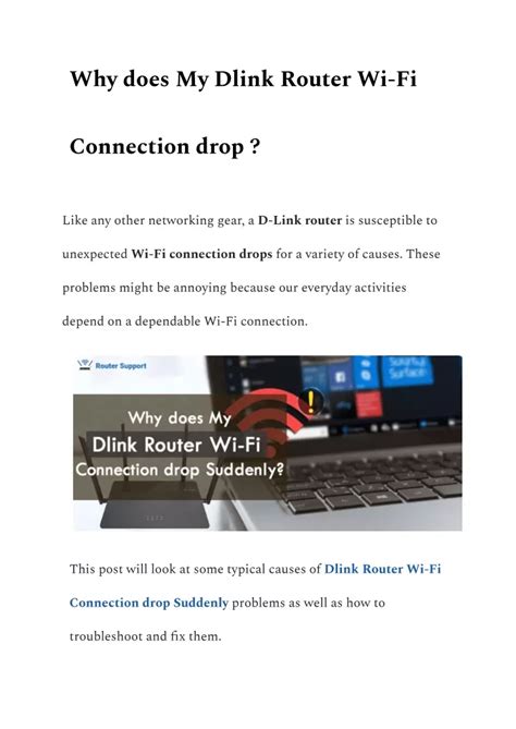 PPT Why Does My Dlink Router Wi Fi Connection Drop Suddenly PowerPoint Presentation ID 12590504