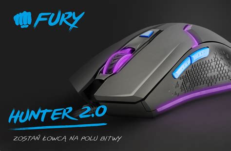 GAMING MOUSE FURY HUNTER 2.0 6400DPI OPTICAL WITH SOFTWARE RGB ...