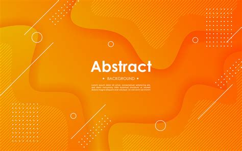 Minimal Orange Abstract Geometric Fluid Dynamic Shape Composition Wavy Background Eps10 Vector