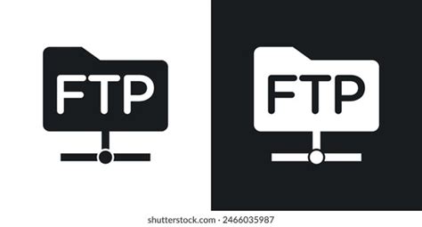 Ftp Icon Set Network Server Vector Stock Vector Royalty Free 2466035987 Shutterstock